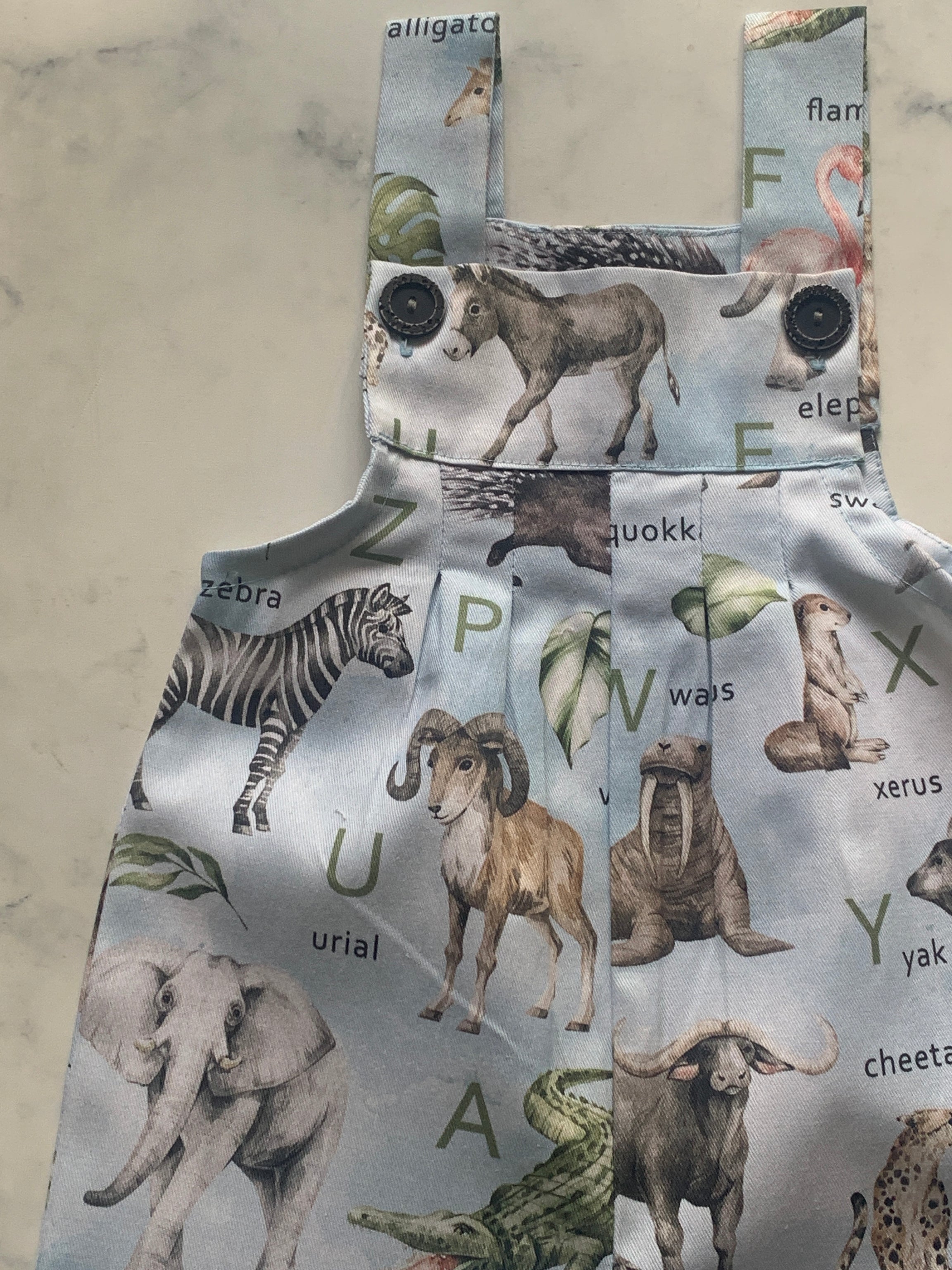 ABC Animal Dungarees – Love Sam